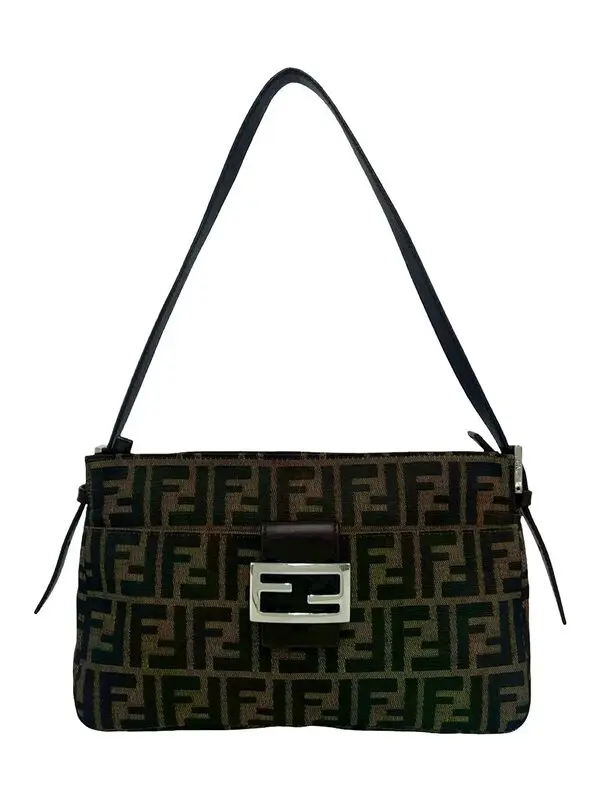 Fendi Zucca Canvas Shoulder Bag - Brown