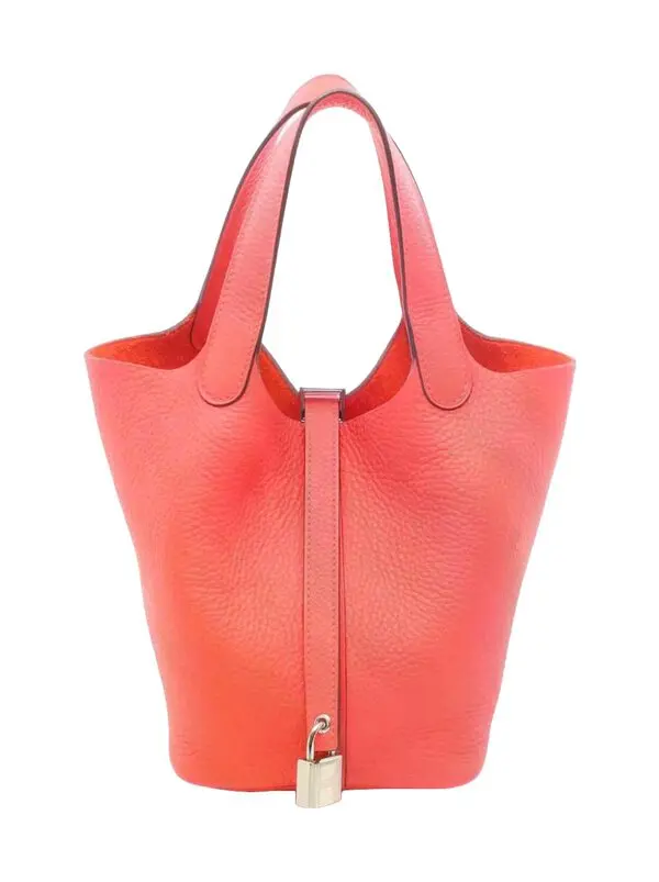 Hermès Clemence Picotin Lock 18 Handbag - Red