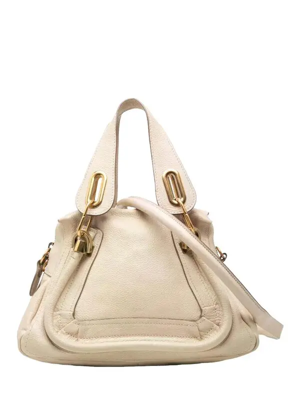 Chloé Small Pebbled Leather Paraty Satchel - Brown