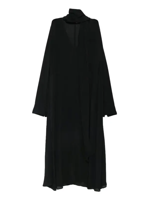 TOTEME Scarf-detail Maxi Dress - Black