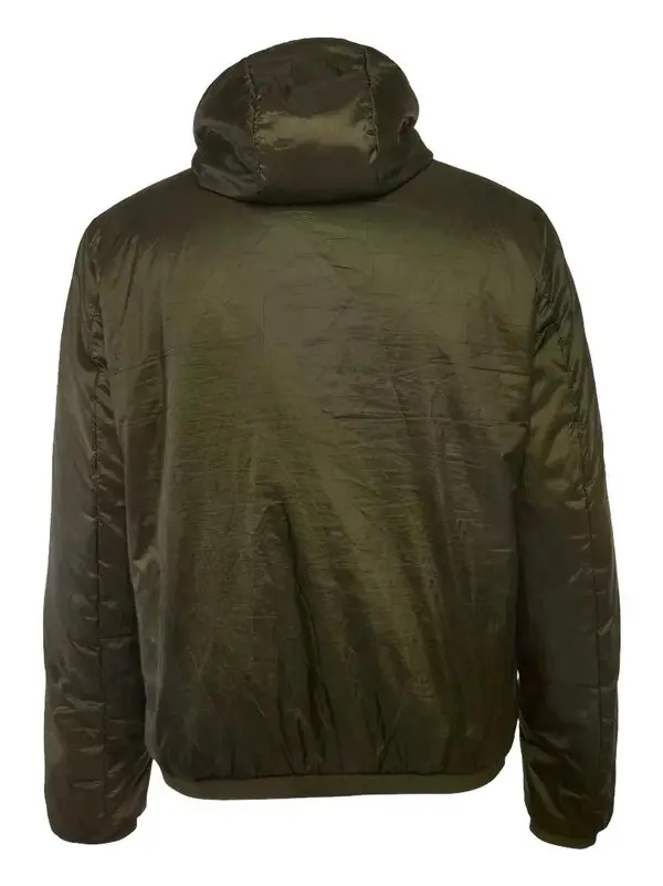 Emporio Armani Reversible Hooded Jacket With Logo Print - Green