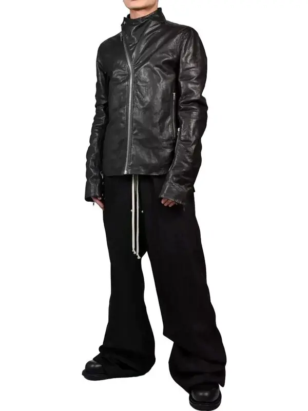 Rick Owens Padded Leather Jacket - Black