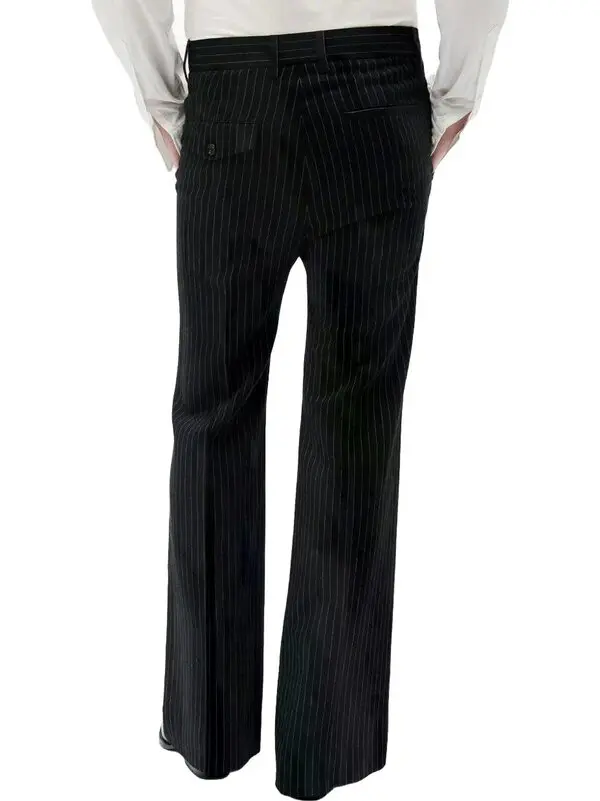 ANN DEMEULEMEESTER Stefan Pinstriped Trousers - Black