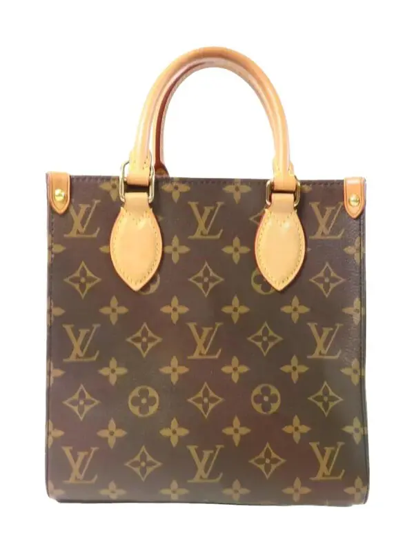 LOUIS VUITTON Sac Plat Bb Monogram Tote Bag - Brown