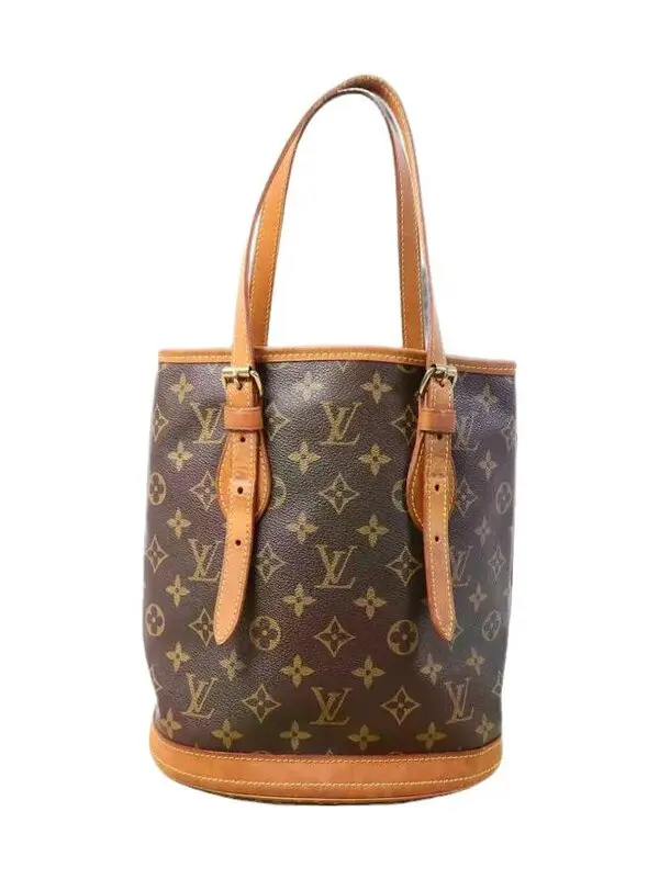 LOUIS VUITTON Monogram Bucket Tote Bag - Brown