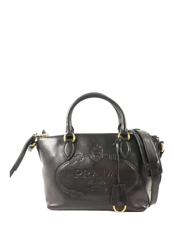 Prada Glace Calf Tote Bag - Black