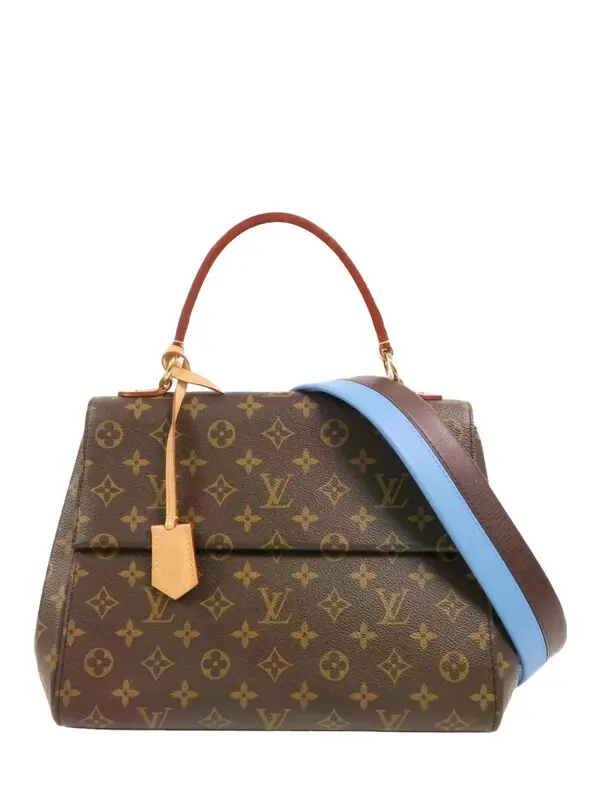 LOUIS VUITTON Monogram Cluny Tote Bag - Brown