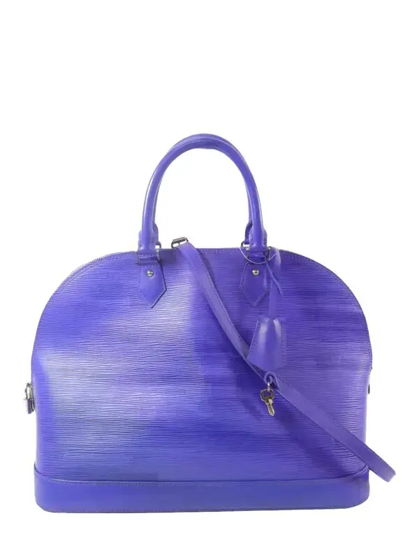 LOUIS VUITTON Alma Epi Tote Bag - Purple