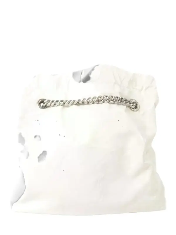 Balenciaga Crush Chain Tote Bag - White