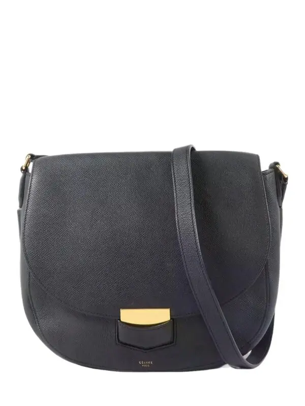 Celine Leather Shoulder Bag - Grey