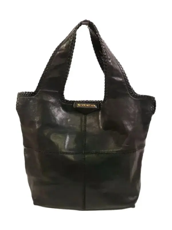 Givenchy Braided-trim Leather Tote Bag - Black