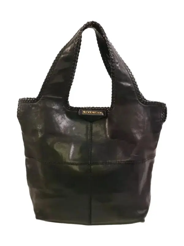 Givenchy Braided-trim Leather Tote Bag - Black