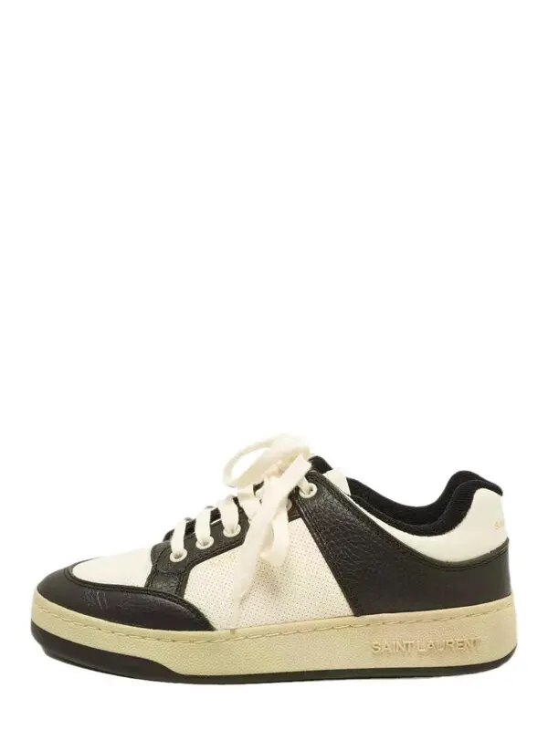 Saint Laurent Sl/61 Lace-up Sneakers - White