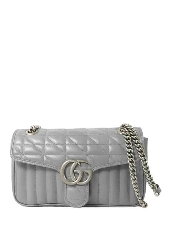 Gucci Gg Marmont Chain Shoulder Bag - Grey