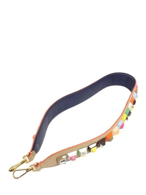 Fendi Studded Shoulder Strap - Neutrals