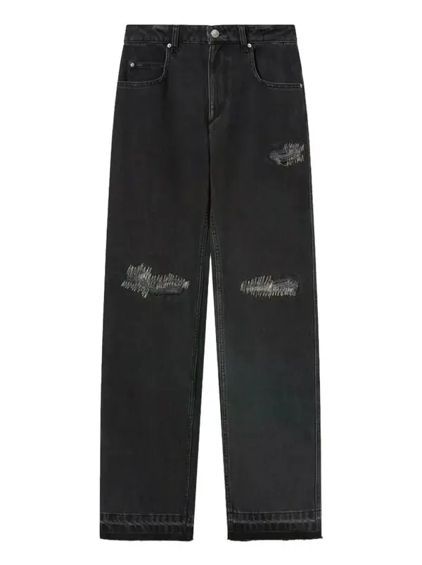 MARANT ETOILE Zeah Cotton Denim Pants - Black