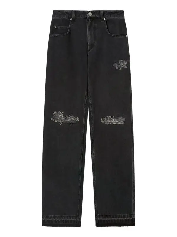 MARANT ETOILE Zeah Cotton Denim Pants - Black