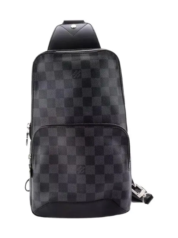 LOUIS VUITTON Avenue Sling Bag Damier Graphite Crossbody Bag - Black
