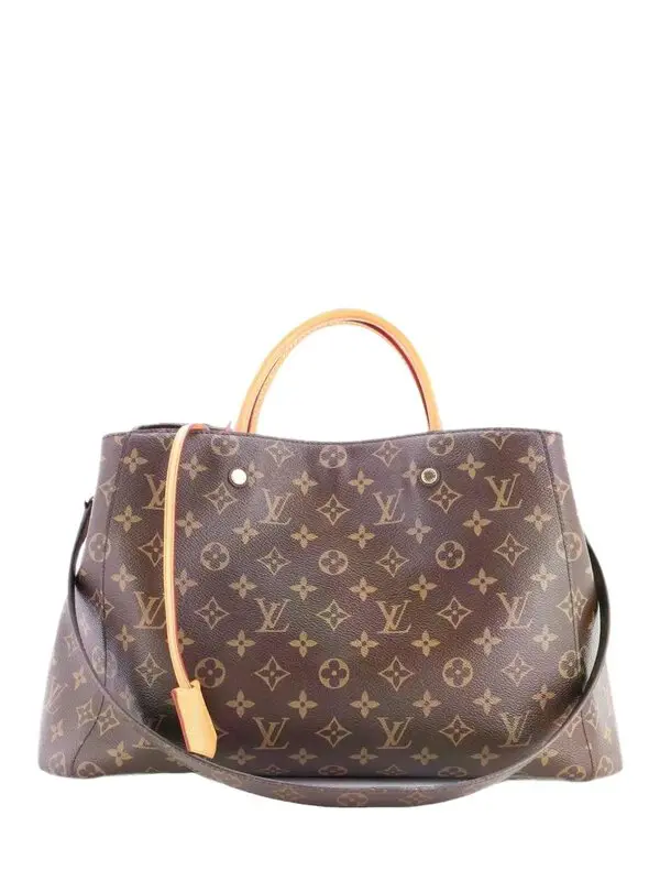 LOUIS VUITTON Montaigne Monogram Canvas Gm Tote Bag - Brown