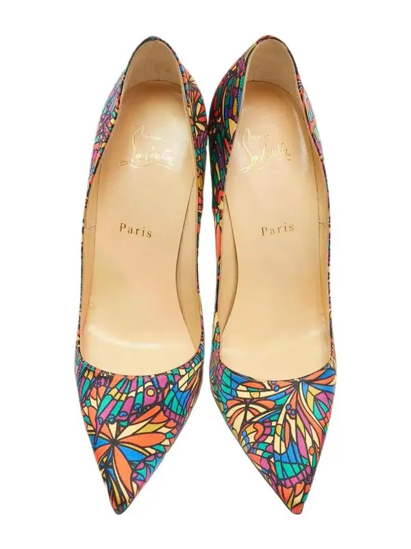 CHRISTIAN LOUBOUTIN So Kate Vitrail Print Pumps - Purple