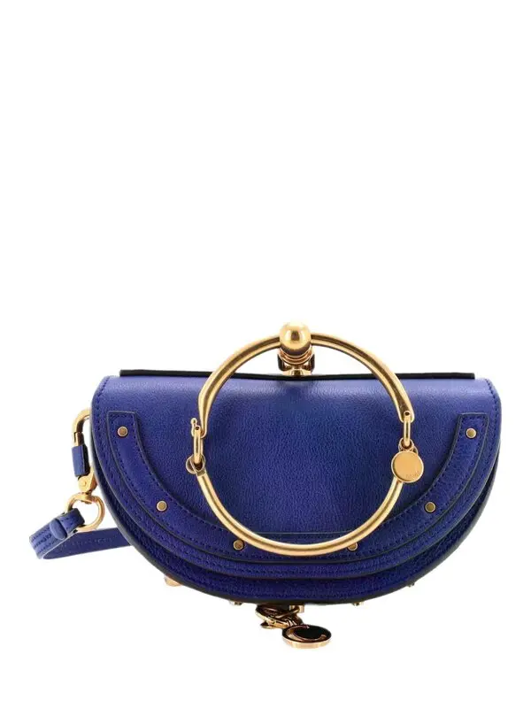Chloé Nile Leather Mini Crossbody Bag - Blue