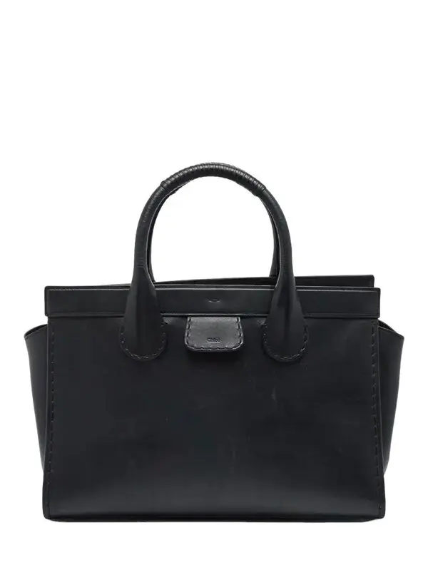 Chloé Large Edith Leather Tote Bag - Black