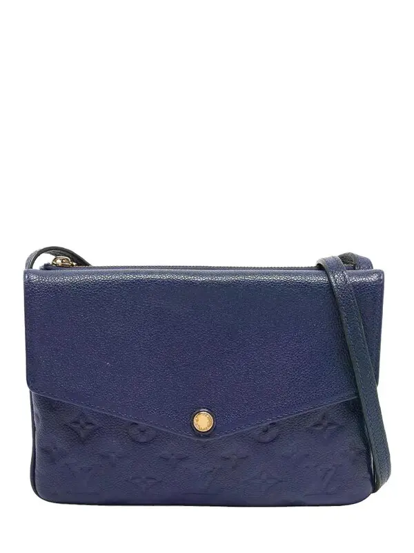 LOUIS VUITTON 2015 Twinset Monogram Cross Body Bag - Blue