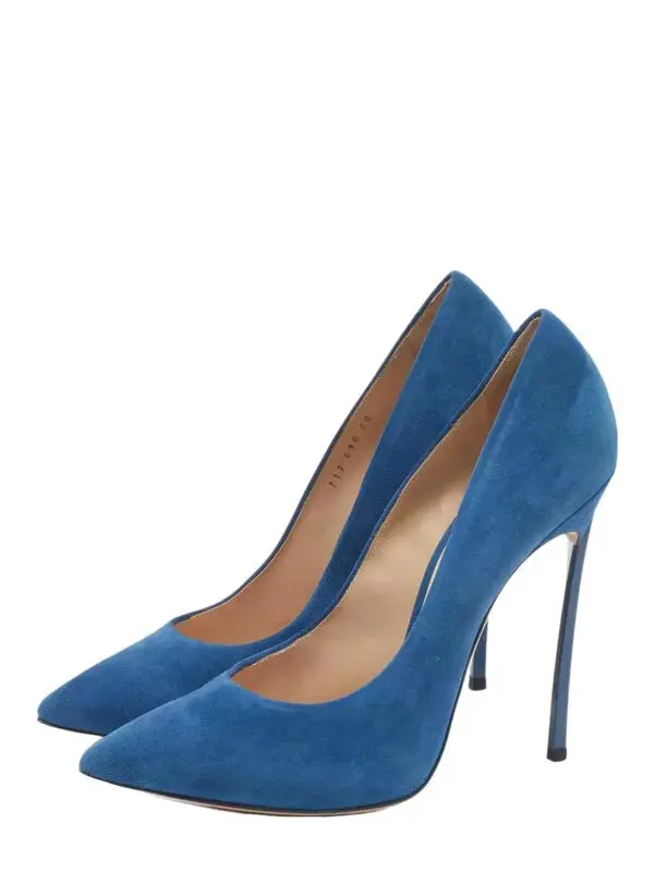 Casadei Blade Suede Pumps - Blue