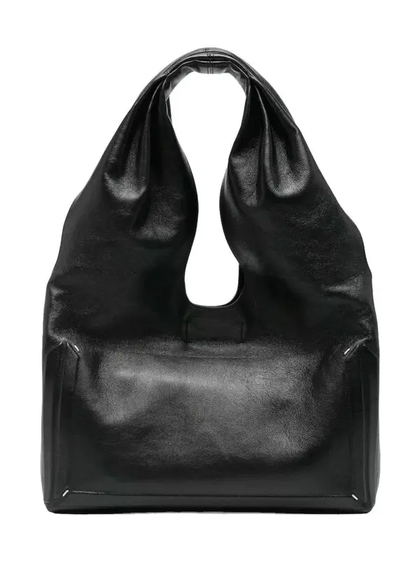 MAISON MARGIELA Leather Shoulder Bag - Black