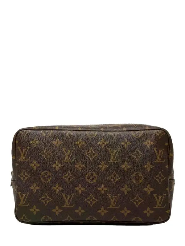 LOUIS VUITTON Monogram Canvas Trouse Toilette 28 Clutch Bag - Brown