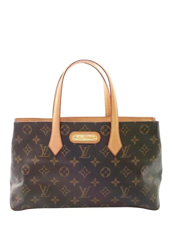 LOUIS VUITTON Monogram Wilshire Pm Handbag - Brown