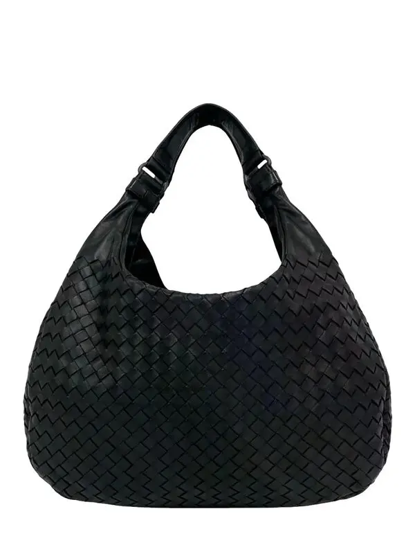 Bottega Veneta Intrecciato Shoulder Bag - Black