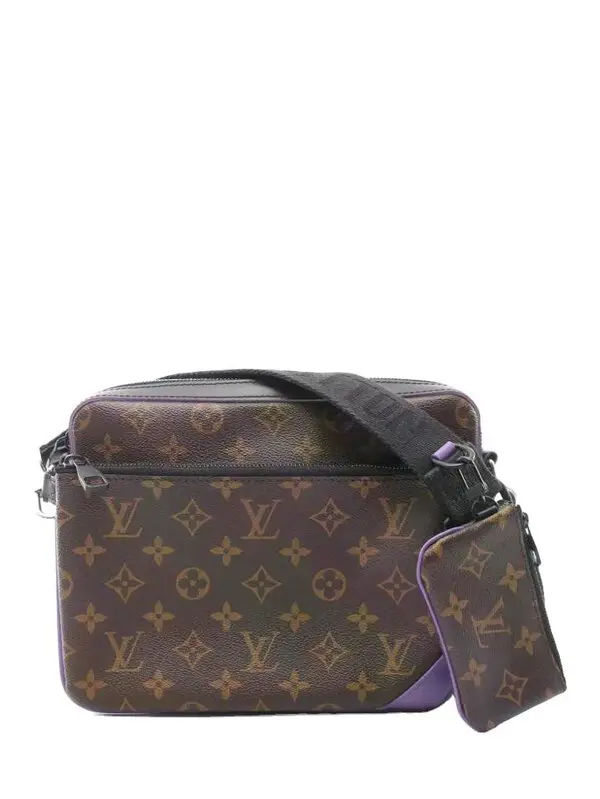 LOUIS VUITTON 2021 Monogram Macassar Trio Messenger Bag - Brown