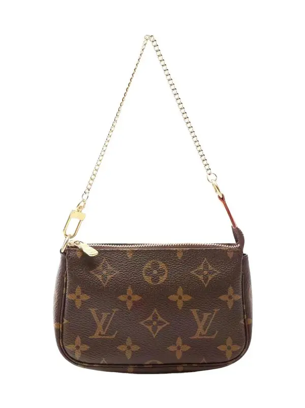 LOUIS VUITTON 2020 Monogram Mini Pochette Accessoires Handbag - Brown