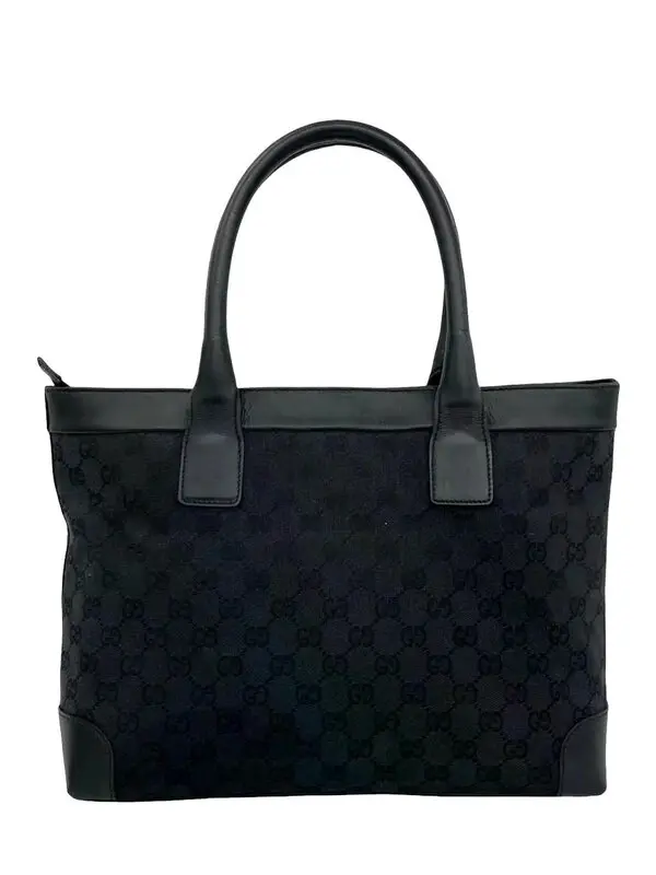 Gucci Gg Canvas Tote Bag - Black
