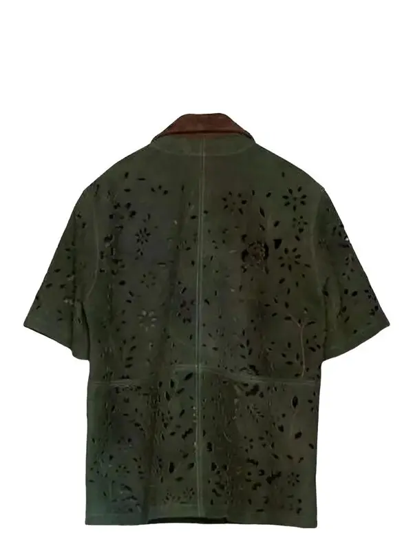 MASU Cut-out-detail Shirt - Green