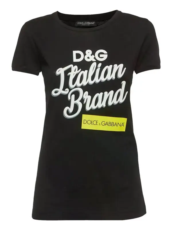 Dolce & Gabbana Logo Print T-shirt - Black