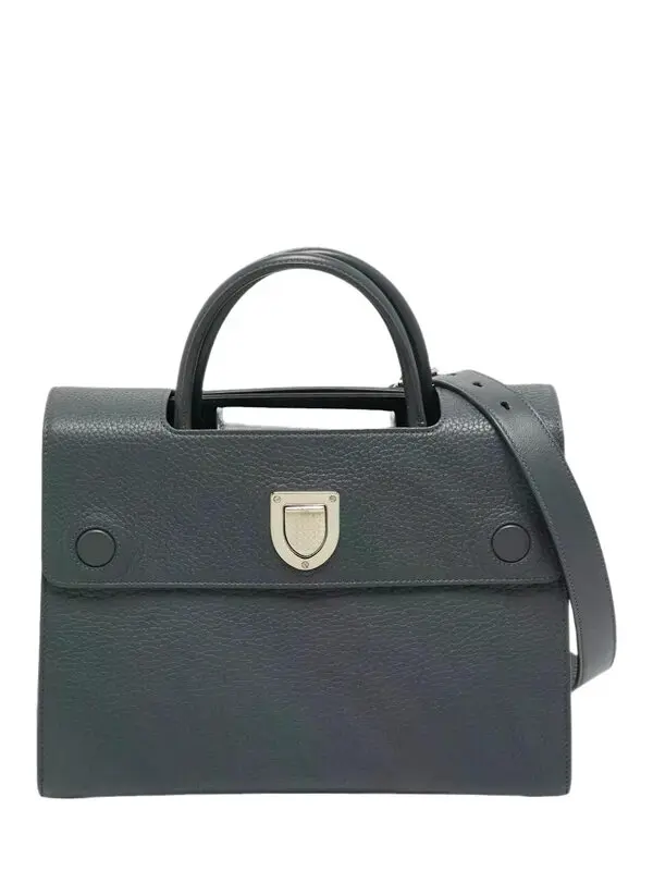Dior Diorever Leather Tote Bag - Grey