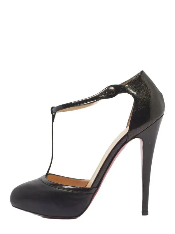 CHRISTIAN LOUBOUTIN T-bar Platform Pumps - Black