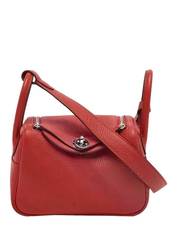Hermès Lindy Ii Mini Tote Bag - Red