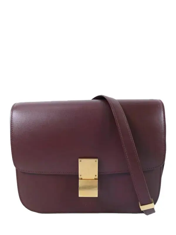 Celine Medium Classic Box Shoulder Bag - Red