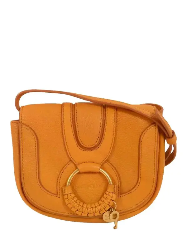 Chloé Hana Leather Shoulder Bag - Orange