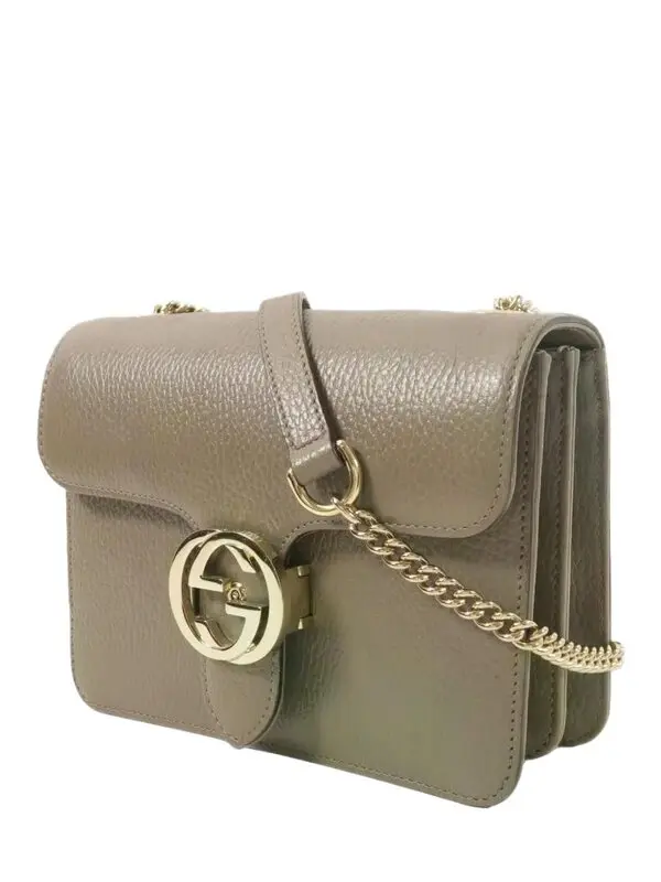 Gucci Interlocking G Chain Shoulder Bag - Neutrals