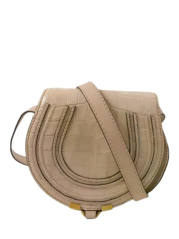 Chloé Small Marcie Saddle Cross Body Bag - Pink