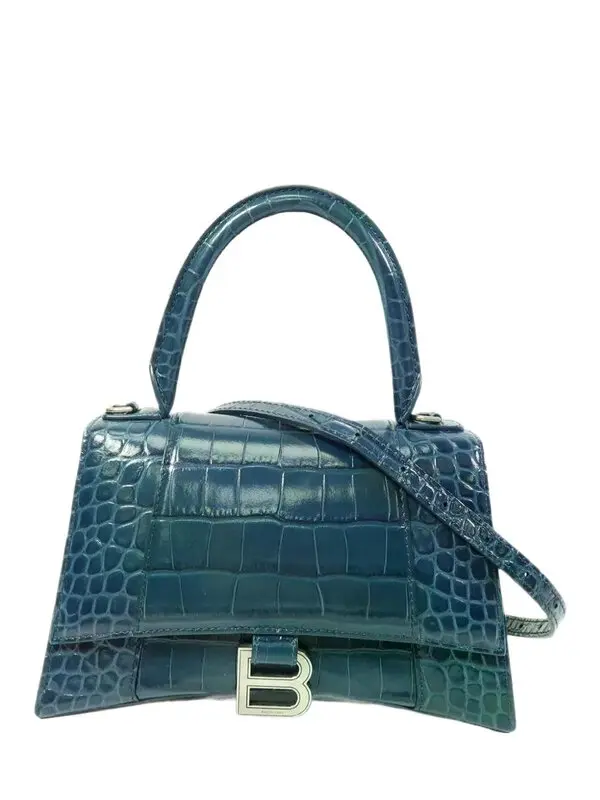 Balenciaga Small Hourglass Tote Bag - Blue