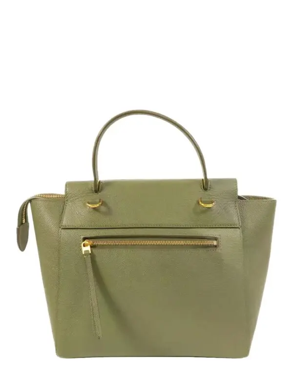 Celine Micro Belt Leather Shoulder Bag - Green