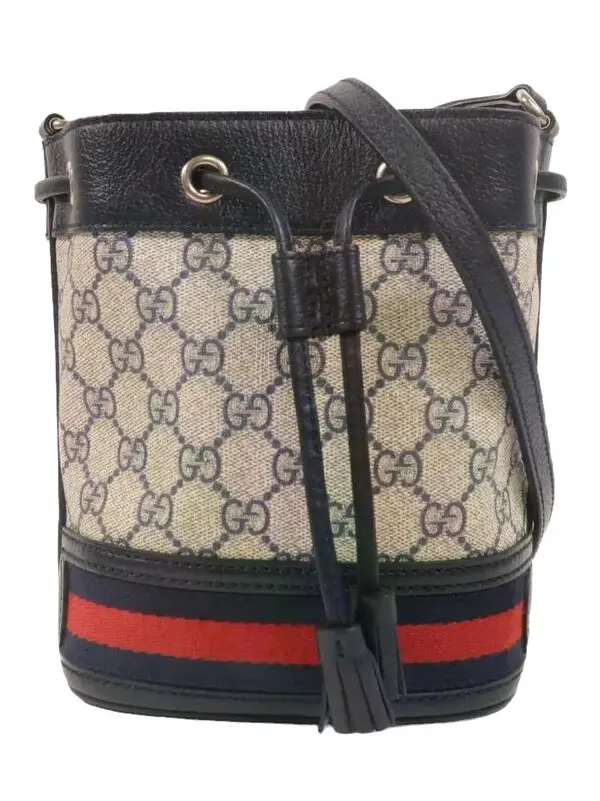 Gucci Ophidia Gg Bucket Bag - Blue
