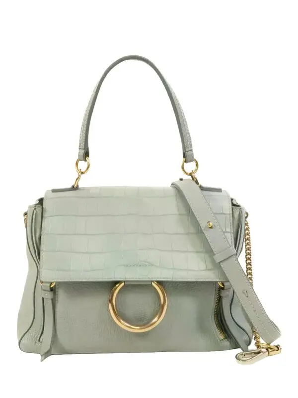 Chloé Ring Detail Shoulder Bag - Blue