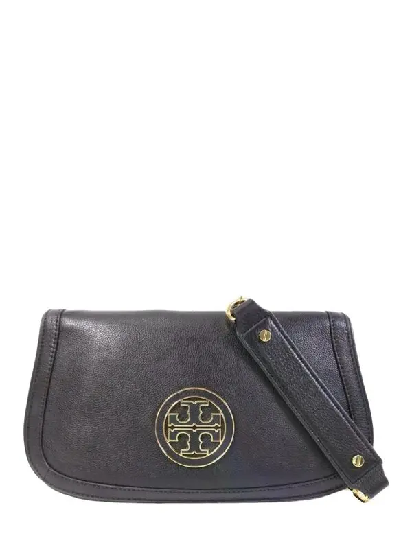 Tory Burch Amanda Logo-plaque Clutch Bag - Black