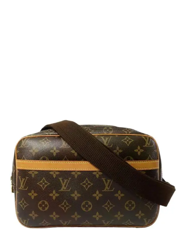 LOUIS VUITTON Monogram Reporter Pm Shoulder Bag - Brown